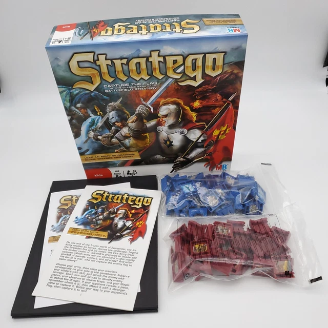 MILTON BRADLEY STRATEGO Ice Vs. Fire Board Game 2008 Capture the Flag ...
