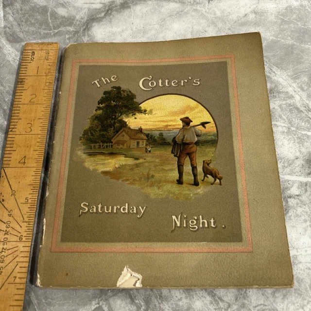 &THE COTTER'S SATURDAY Night", A Poem By Robert Burns, Circa 1890 ...