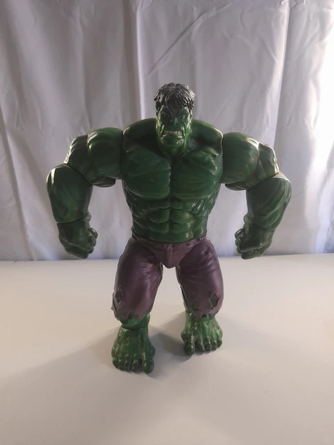DISNEY STORE LARGE 14" Incredible Hulk Marvel Talking Articulated ...