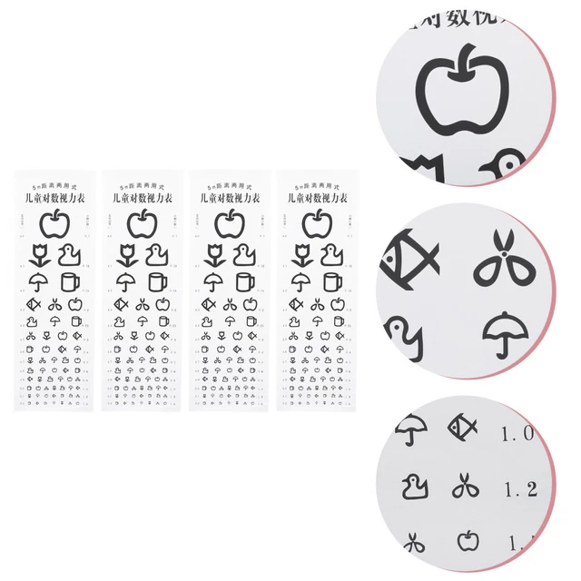 4 KIDS EYE Charts & Alphabet Posters for Room Decor £10.78 - PicClick UK