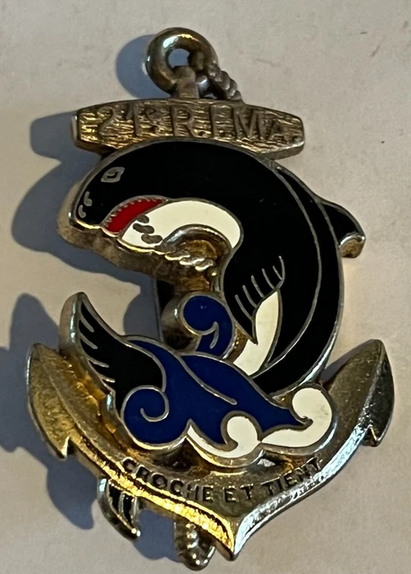 INSIGNE MILITAIRE PUCELLE 21 régiment d’infanterie de marine RIMA EUR 3 ...