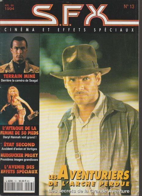 SFX S.F.X # 13 Indiana Jones Harrison Ford Mark Dippe Steven Seagal ...