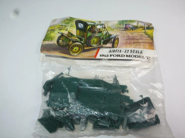 VINTAGE AIRFIX MODEL Car Kit 1/32 Scale 1912 Ford Model T Red Stripe ...