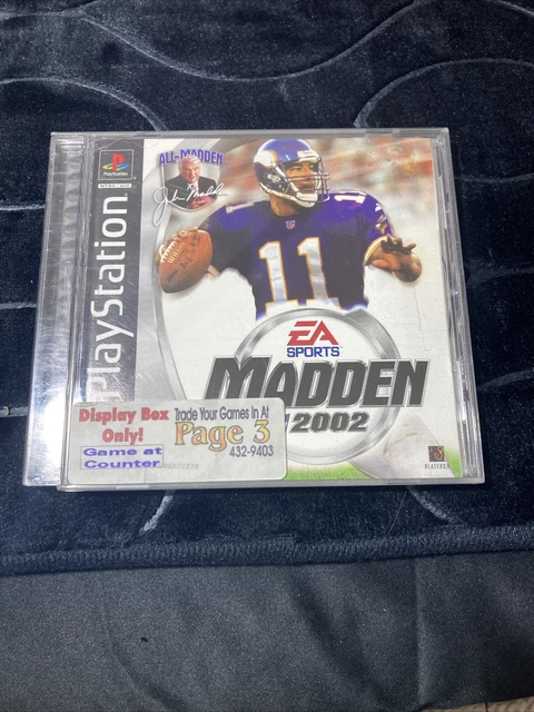 MADDEN NFL 2002 (Sony PlayStation 1, 2001) Complet avec manuel. Testé ...