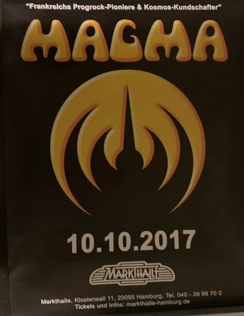 MAGMA POSTER CONCERT Magma Hamburg 2017 EUR 40,00 - PicClick FR