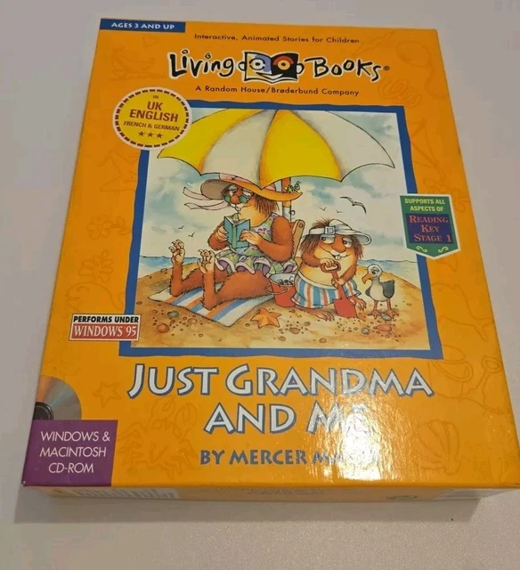 RARE VINTAGE LIVING Books - Just Grandma and Me by Mercer Mayer CD Rom ...