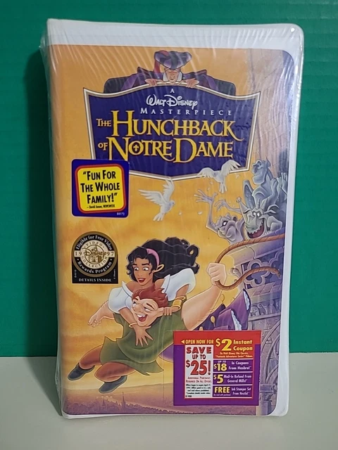 WALT DISNEY THE Hunchback Of Norte Dame VHS Masterpiece Clamshell Brand ...