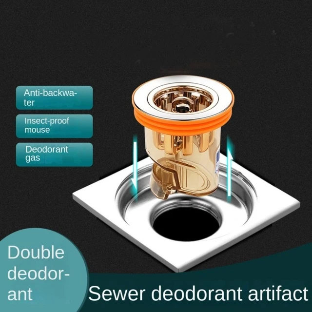 STOPPER SHOWER DRAINER Sewer One Way Valve Floor Drain Drain Cover Anti ...