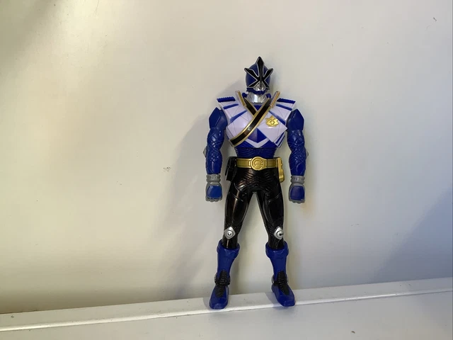 BLUE RANGER POWER Rangers Figur 16cm Super Samurai Brust Morphin Wasser ...