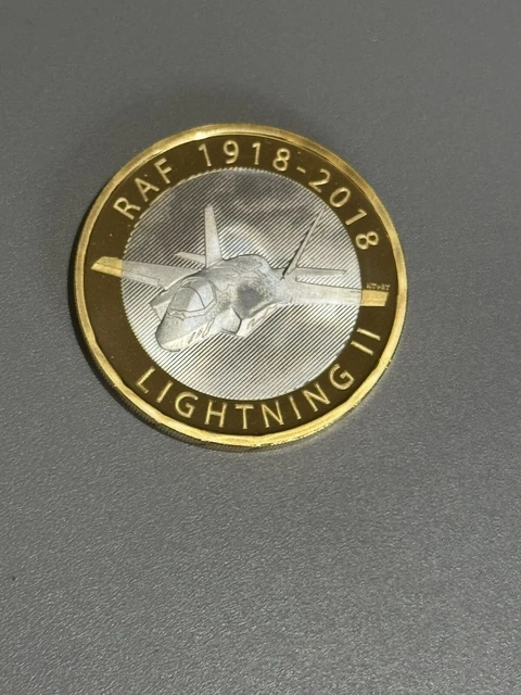 RAF CENTENARY BRILLIANT Uncirculated £2 Coin - F-35 Lightning II Silver ...