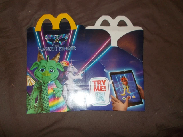 U.K MCDONALDS HAPPY meal empty box 2023 The masked singer £3.00 ...