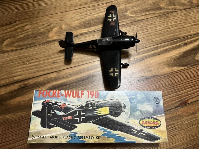 AURORA KIT NO. 30-69 Famous Fighters Fw-190 Focke-Wulf Model Kit EUR 20 ...