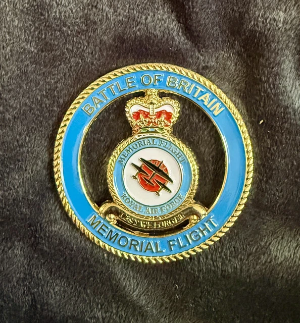 RAF CONINGSBY BBMF queens crown challenge coin royal air force mod £21. ...
