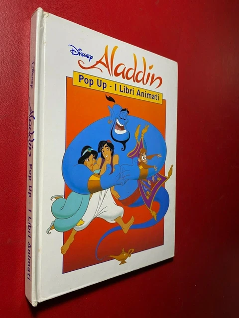 WALT DISNEY ALADDIN (1993) Libro POP UP Animato 3D EUR 23,00 - PicClick IT