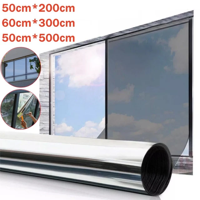 ONE WAY MIRROR Window Film Reflective Privacy Home Solar Tint Foil ...
