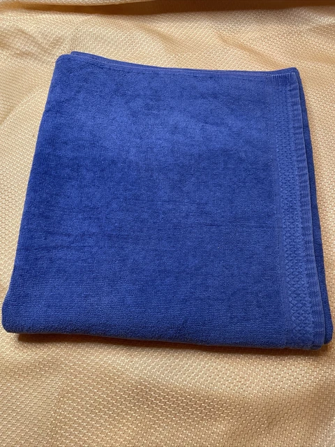 VINTAGE 70S UTICA By J.P. Stevens Blue Bath Towel 42”x22” Made In USA ...