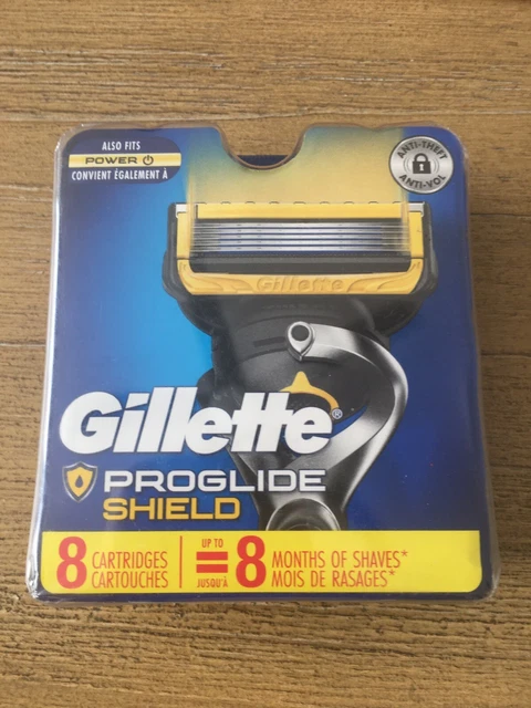 USA GILLETTE 5 Blade Proglide Shield 8 Razors Refills Cartridge 🔥 $27. ...