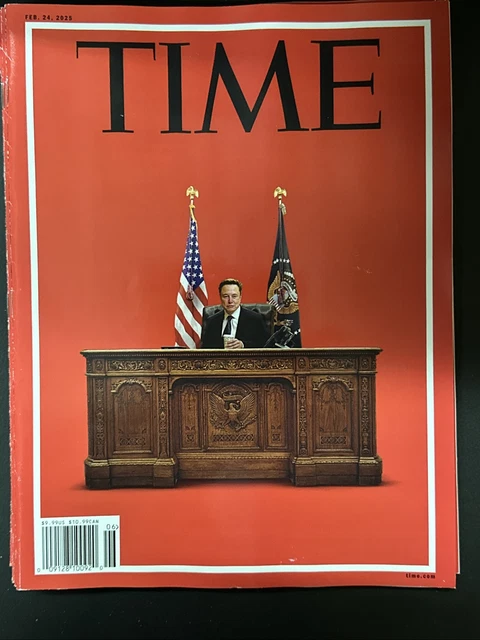 TIME MAGAZINE FEBRUARY 24th 2025 Elon Musk $14.35 - PicClick CA