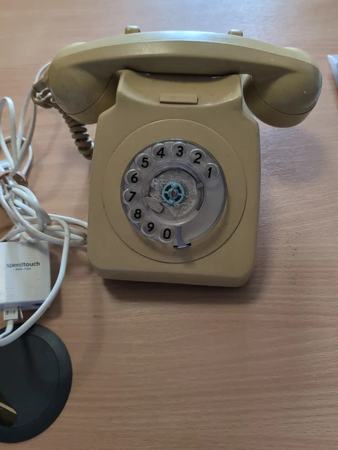 FULLY WORKING OLD Telephone /G.P.O type 1970s / Green - Creem.. Retro ...