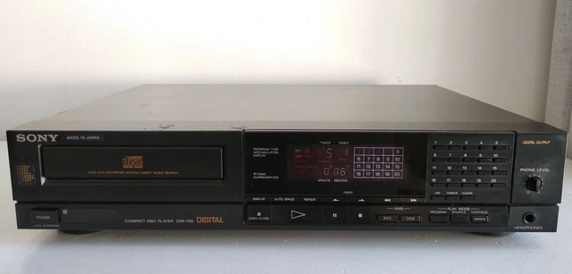 SONY CDP-750 CD Player With Philips Td1541 Dac Made In Japan £35.00 ...