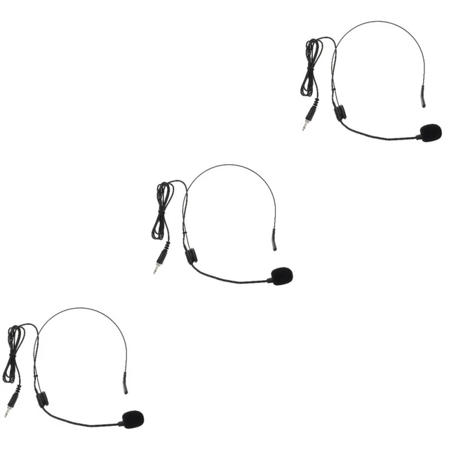COMPUTER HEADWORN MICROPHONE Boom Headset Wired Microphone £22.45 ...