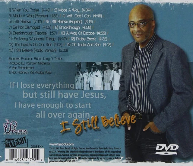 BISHOP LARRY TROTTER & Sweet Holy Spirit I Still Believe (CD) EUR 9,16 ...