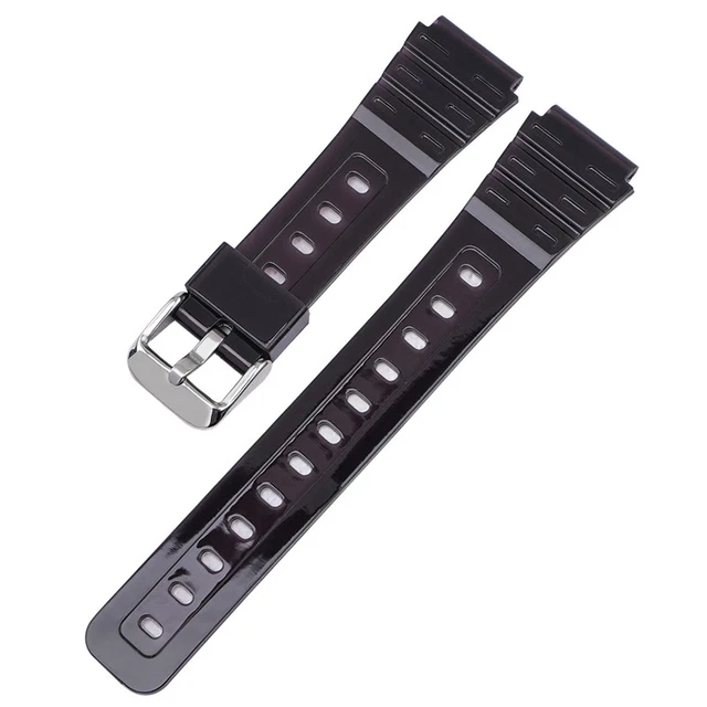FOR CASIO F91W/F84/F105/108 Watch Bands With 18mm Convex Opening $14.39 ...