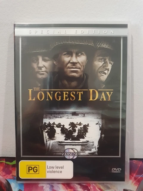 THE LONGEST DAY (DVD, 1962) 🍿 John Wayne, Henry Fonda & Sean Connery ...
