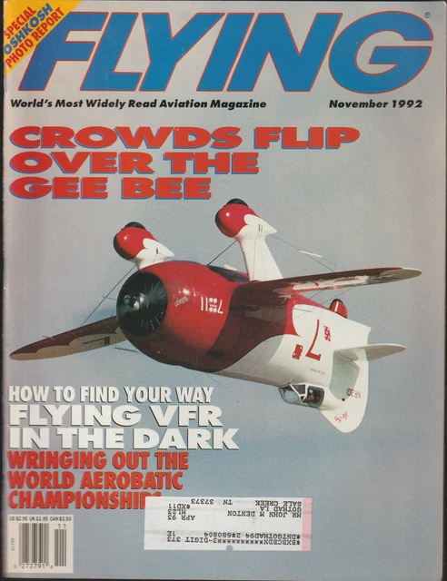 FLYING AVIATION MAGAZINE Oshkosh Air Show B25 Bomber 35th Fighter WW2 ...