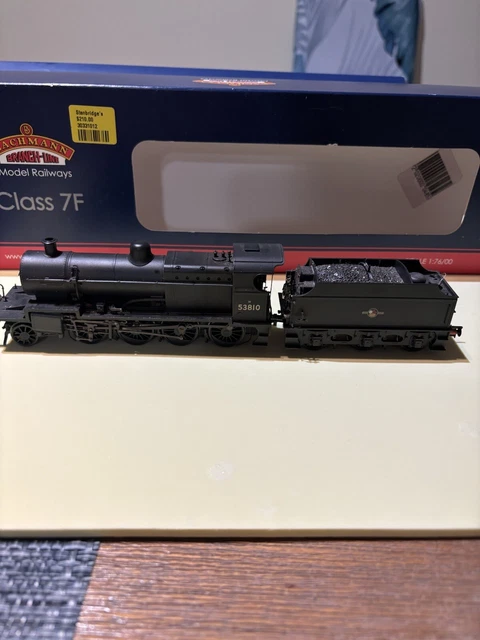 BACHMANN BRANCHLINE CLASS 7F BR Black Weathered OO Gauge Locomotive ...