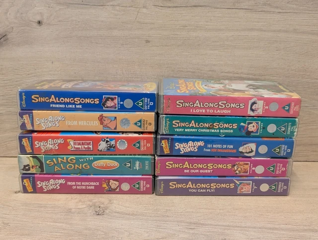 10 DISNEY SING along songs vhs bundle job lot £73.48 - PicClick UK