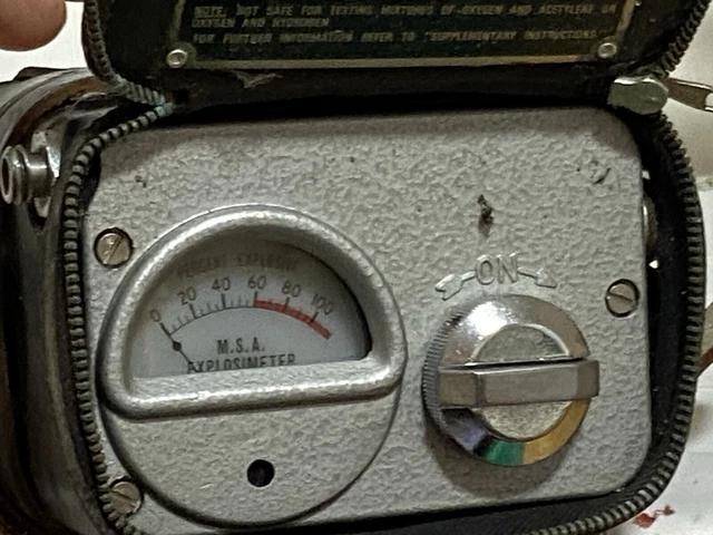 VINTAGE MSA EXPLOSIMETER Mining Combustible Gas Indicator Not Tested £ ...