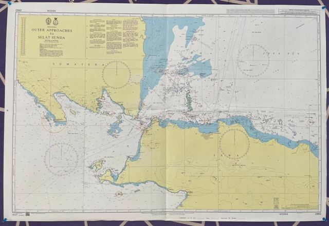 ADMIRALTY 2862 INDONESIA OUTER APPROACHES TO SELAT SUNDA Map Chart ...