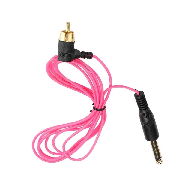 RIGHT ANGLE TATTOO Clip Cord Cable Line Tattoo Machine Power Supply ...
