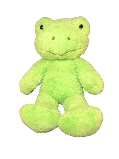 BUILD A BEAR Spring Green Frog Plush Soft Toy Teddy Cuddly Toy BAB 16 ...