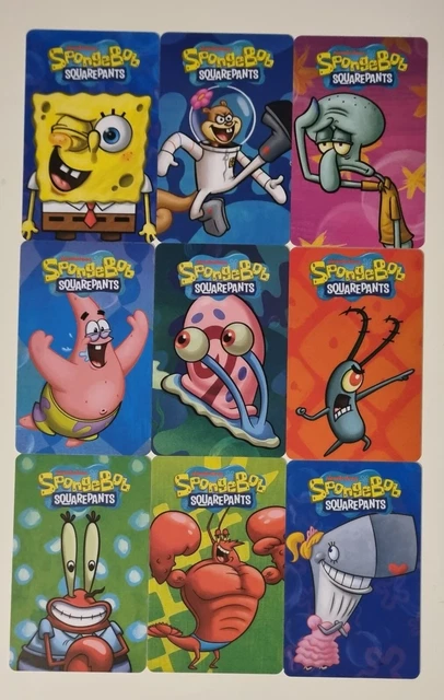 SPONGEBOB SQUAREPANTS ARCADE COIN PUSHER CARDS SERIES 2. Set Of 9 ...