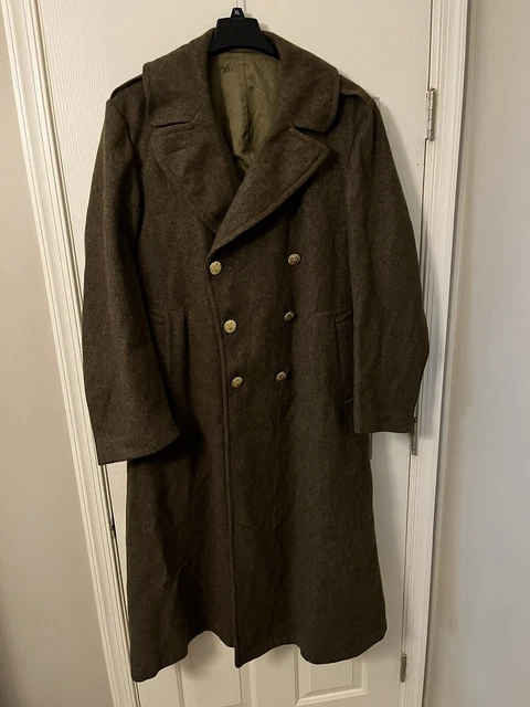 ORIGINAL WWII US Over Coat 44L Winter Coat Great Coat WW2 US Army £174. ...