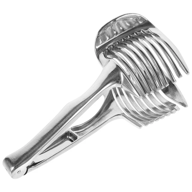 TOMATO CUTTING TONGS Manual Round Fruit and Vegetable Slicer £14.28 ...