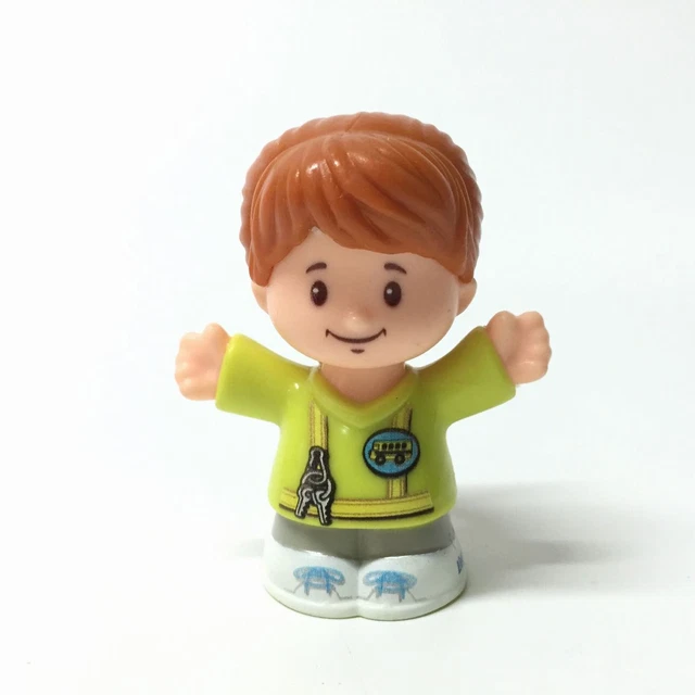 FISHER PRICE LITTLE People Bus Driver Emily figure Go to School Kids ...