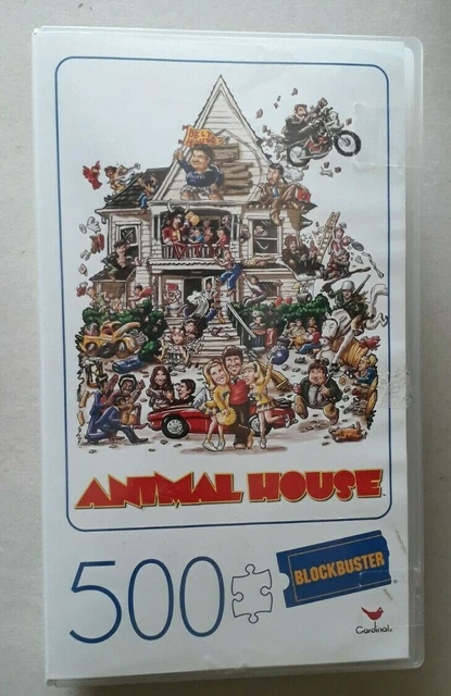 ANIMAL HOUSE POSTER Film Originale Blockbuster Puzzle VHS Fat Box -500 ...