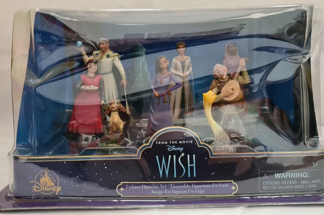DISNEY STORE WISH Deluxe Figurine Playset 8 Sculpted Figures - New £12. ...