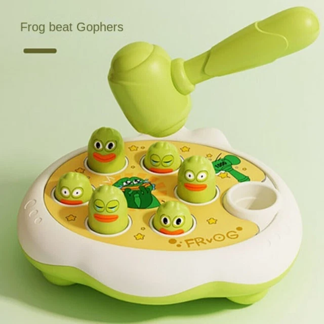 MONTESSORI KNOCKING GAME Duck/Frog/Pig Whack A Mole Ground Mouse ...