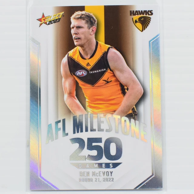 2023 SELECT AFL Footy Stars 250 Milestone Games Ben McEvoy Hawthorn ...
