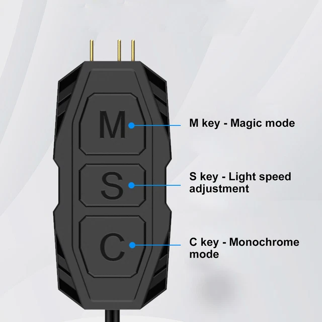 5V ARGB CONTROLLER Plug-and-play Versatile 14-key Remote Control for ...