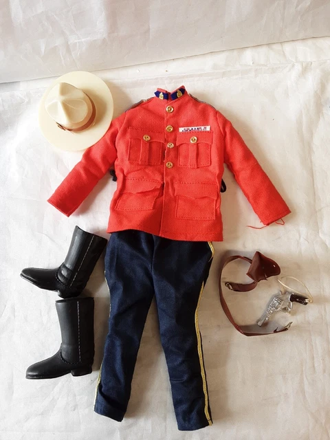 VINTAGE ACTION MAN Royal Canadian Mounted Police Uniform (J27/6) £20.00 ...