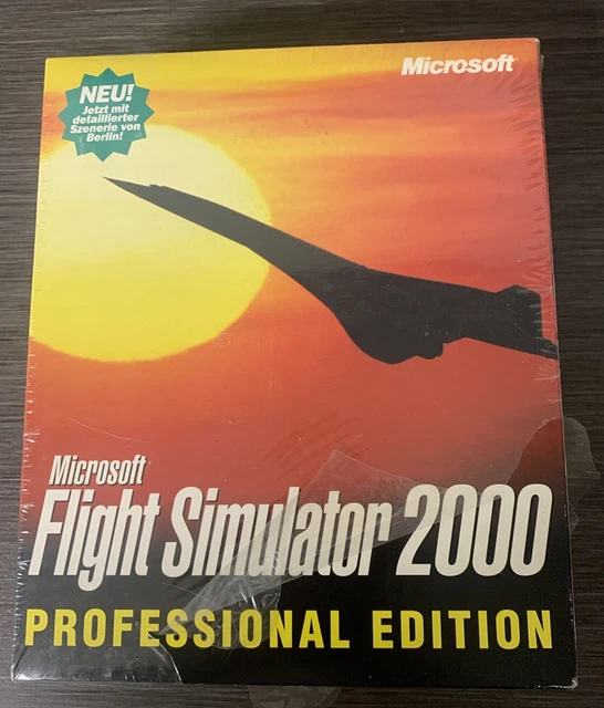 MICROSOFT FLIGHT SIMULATOR 2000 Professional Edition BIG BOX - NEUF ...
