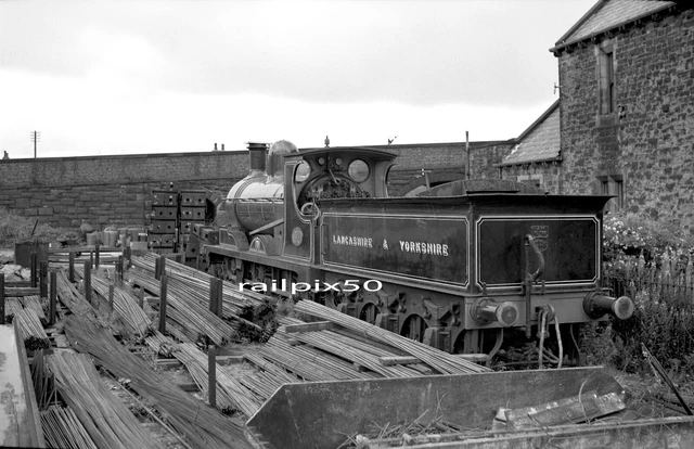 ORIGINAL LARGER RAILWAY NEGATIVE. JW1.60. L&Y steam loco. Adlington ...
