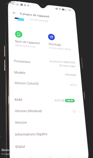 OPPO FIND X2 Lite CPH2005 8+5/128 Go, Vitré Cassé. EUR 65,00 - PicClick FR
