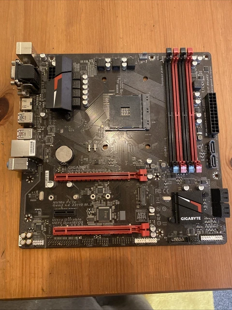 GIGABYTE GA-AB350M-GAMING 3 AMD B350 Socket Am4 MicroATX Motherboard £ ...