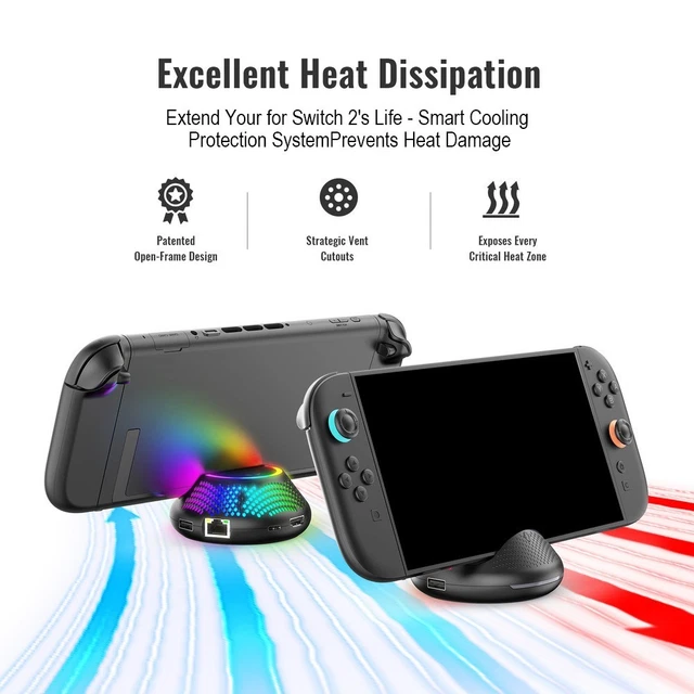 GAMING DOCK STATION RGB for Nintendo Switch PD60W USB A 4K60Hz and ...